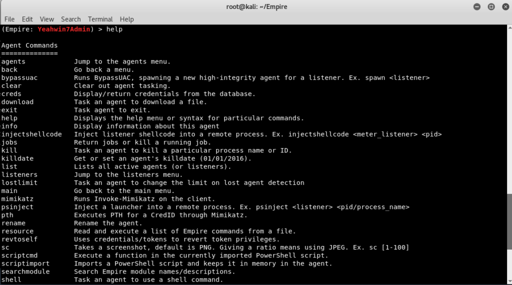 Post Exploitation With Powershell Empire 230 Detailed Tutorial Yeah Hub