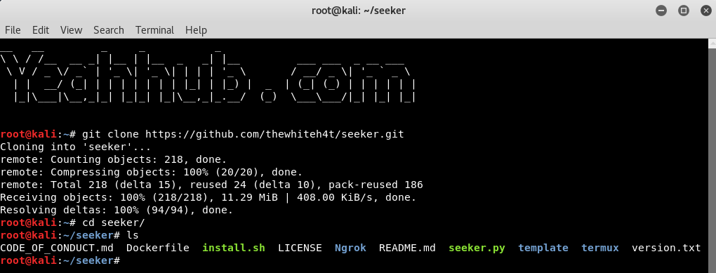 Find Geolocation with Seeker with High Accuracy - Kali Linux 2018 ...